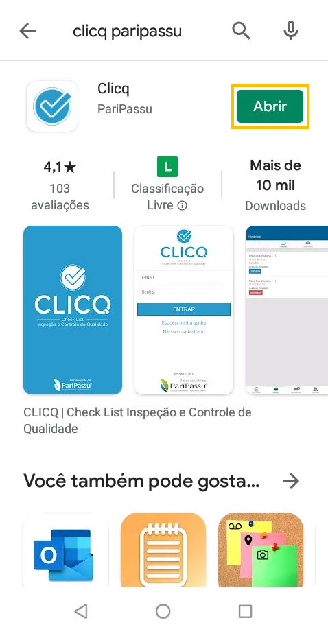 Como instalar o Aplicativo CLICQ?