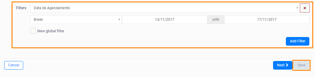 How to add filters in Panorama dashboards?